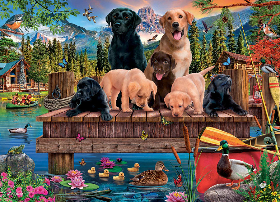 Outset Media - Puzzle: Family Pups & Ducks