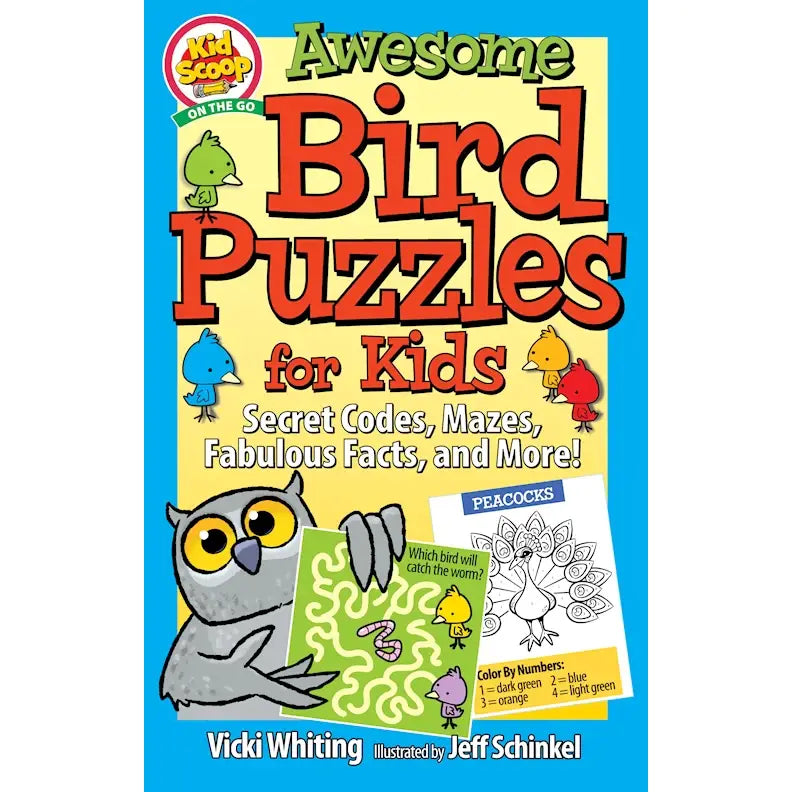 Wellspring- Activity Book - Bird Puzzles for Kids