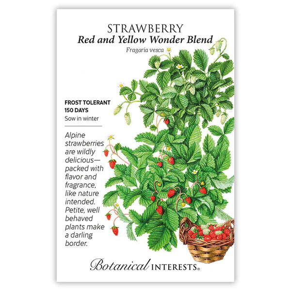 Botanical Interests, Inc. - Strawberry Red/Yellow Wonder Blend Seeds