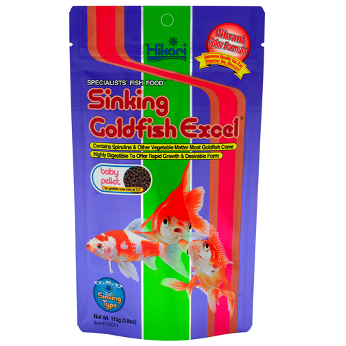 Sinking Goldfish Excel Baby Pellets