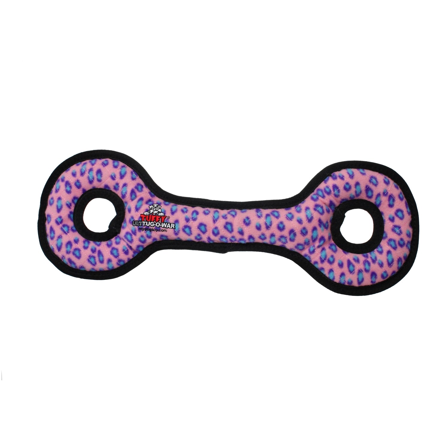 Tuffy Dog Toys - Ultimate Tug-O-War Pink Leopard Dog Toy