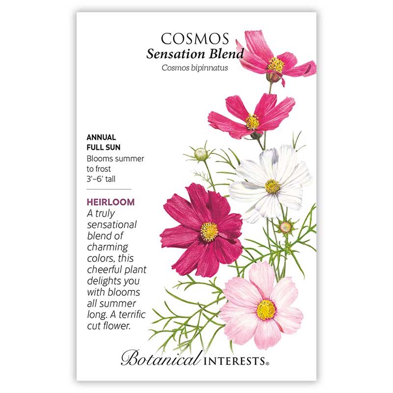 Botanical Interests, Inc. - Cosmos Sensation Blend Seeds