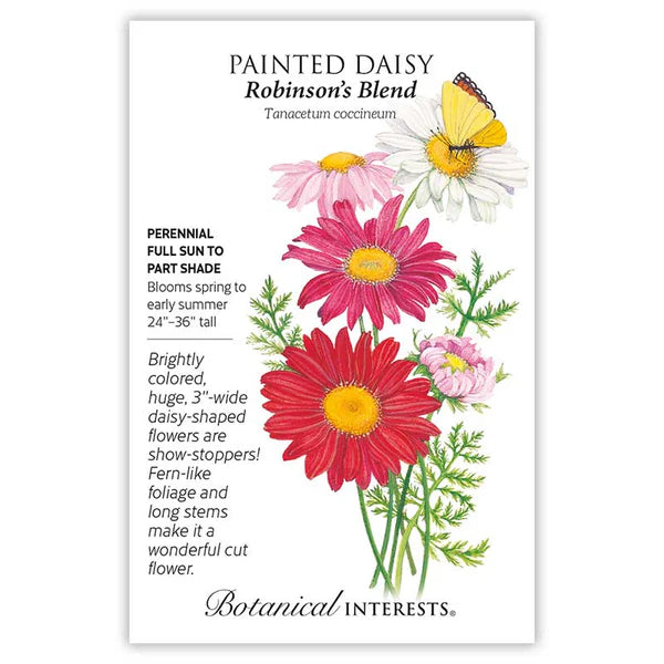 Botanical Interests, Inc. - Painted Daisy Robinson's Blend Seeds