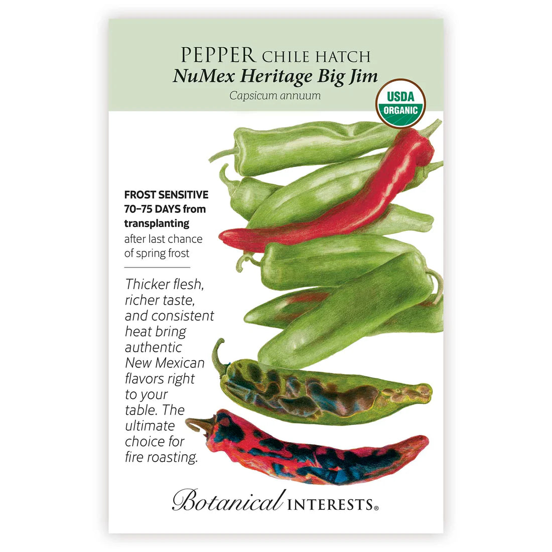 Botanical Interests, Inc. - Pepper Chile Hatch NM Heritage Big Jim See