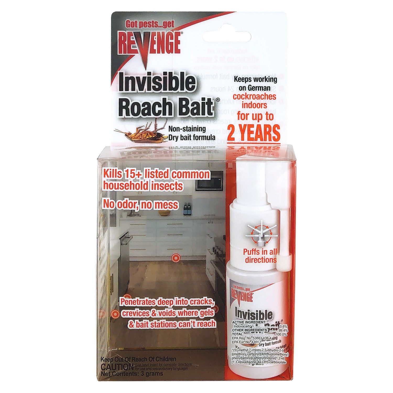 Bonide - Revenge Invisible Ant & Roach Bait w/ Puffer