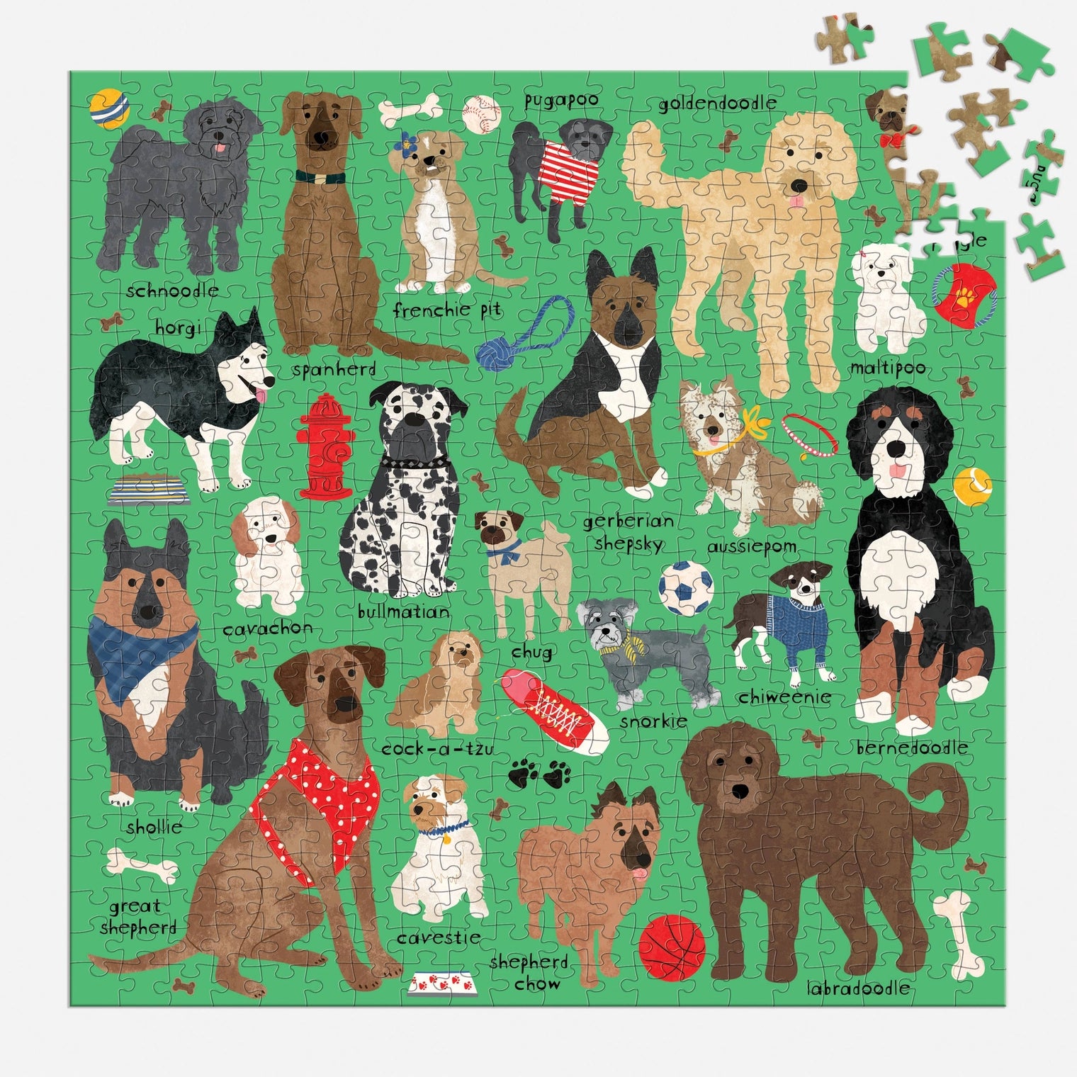 Chronicle-Hachette Book - Puzzle Doodle Dog & Other Mixed Breeds