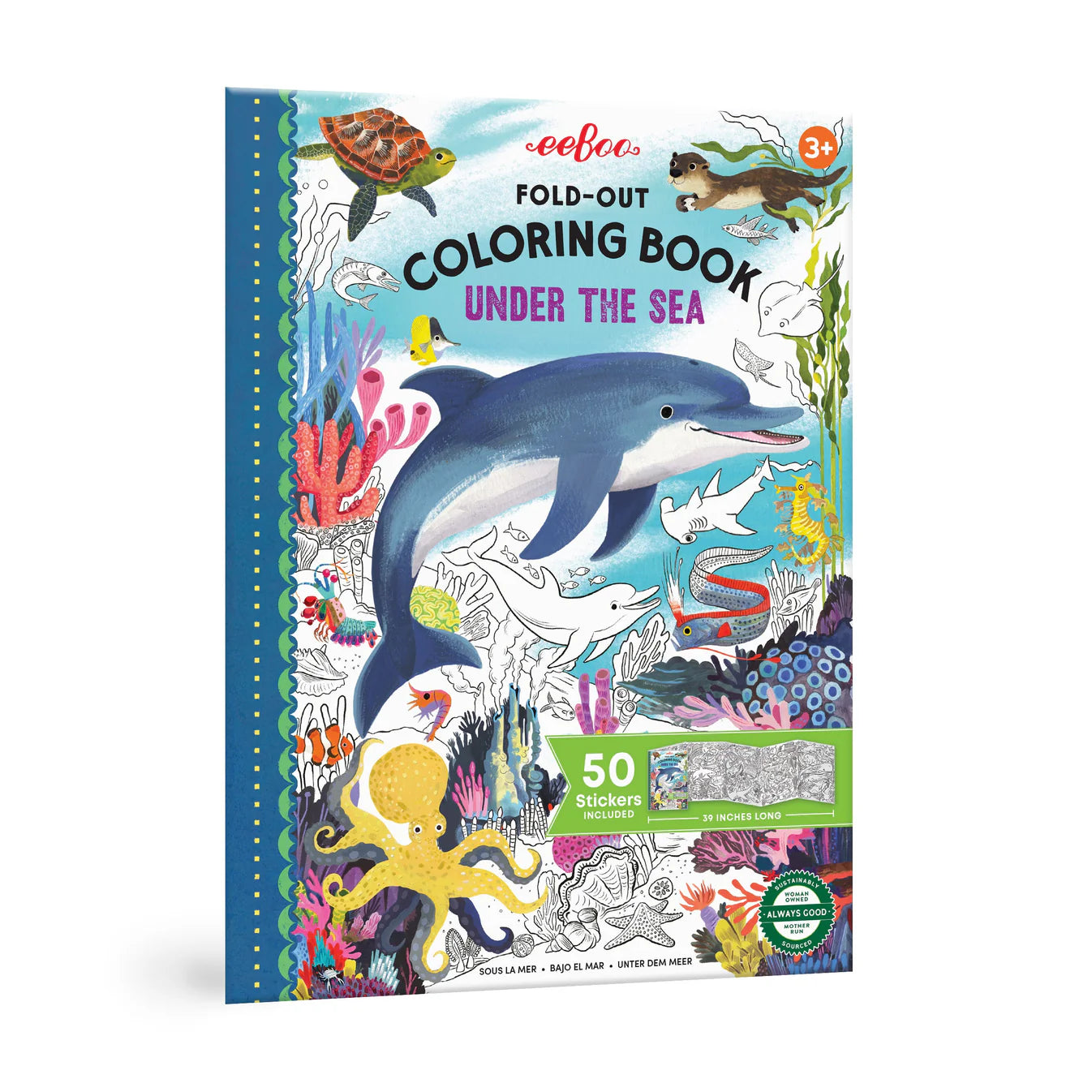 eeBoo - Coloring Book FoldOut - Under the Sea