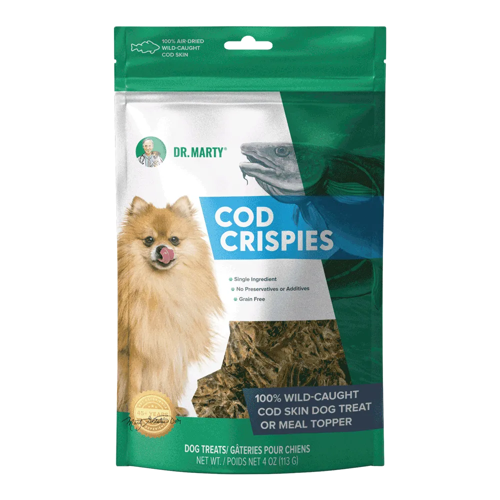 Dr Marty Cod Crispies Cod Skin Chips Wild-Caught & Air-Dried