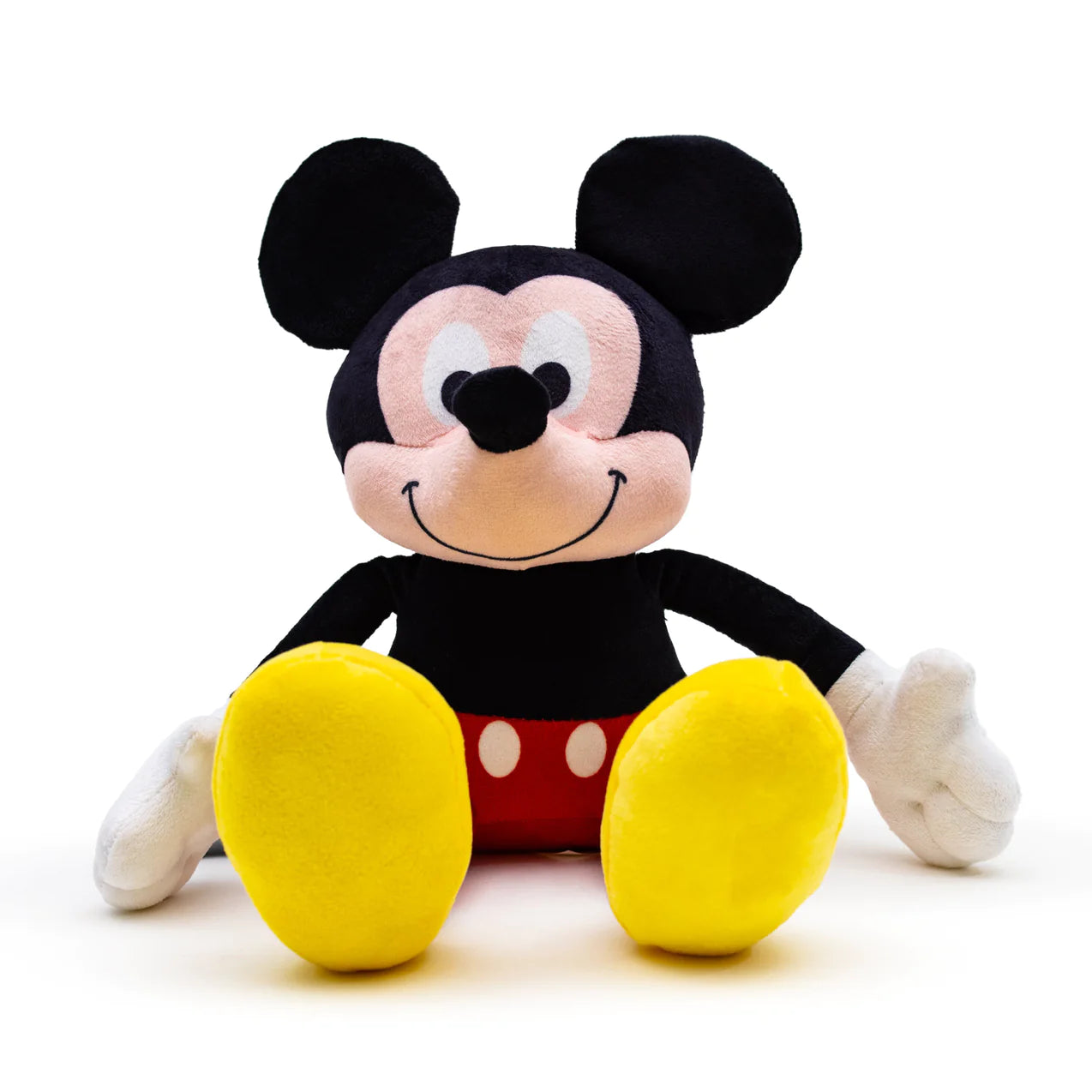 Buckle Down - Dog Toy Plush Squeaker Mickey Mouse Full Body Sitting Po