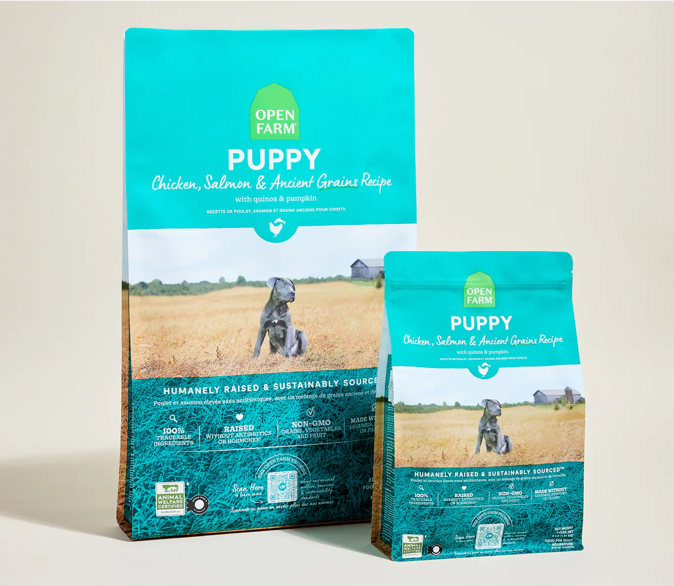 Open Farms - Puppy Chicken, Salmon, & Ancient Grains Dry Dog Food