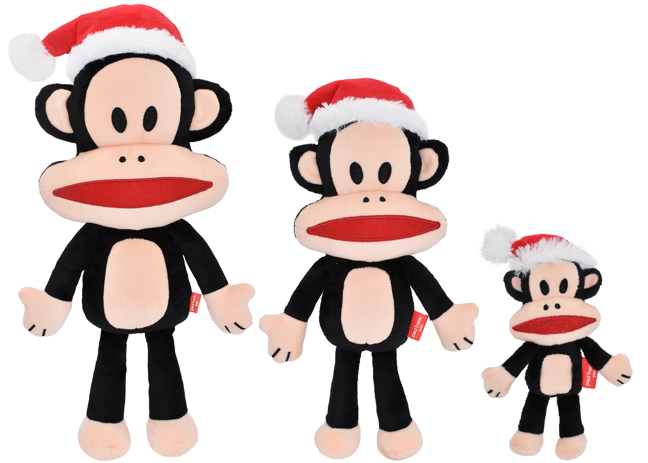 Multipet - Paul Frank Julius Beardless with Santa Dog Toy