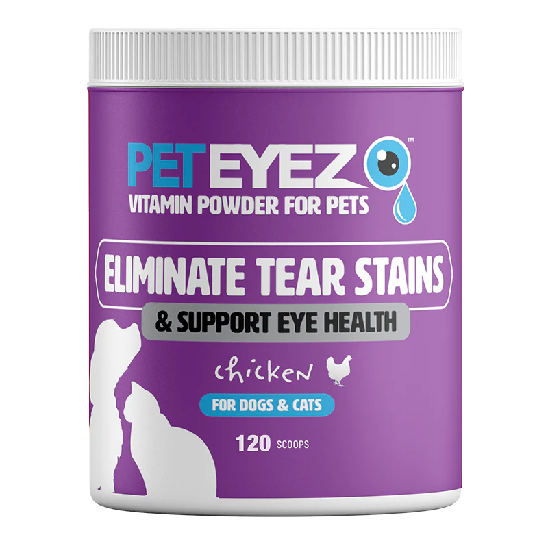 PetEyez - Chicken Vitamin Powder For Pets - Dogs & Cats - Eliminate Te