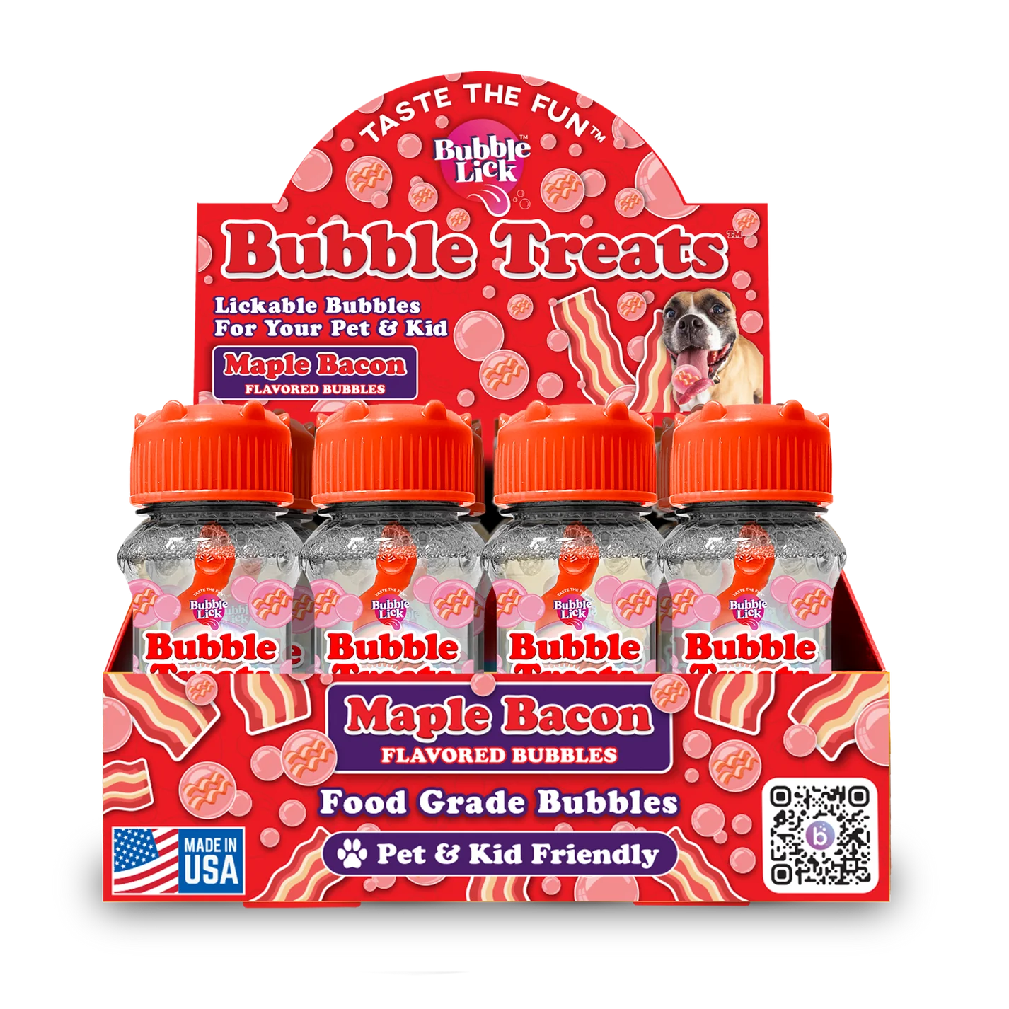 Toysmith - BubbleLick Pets Maple Bacon
