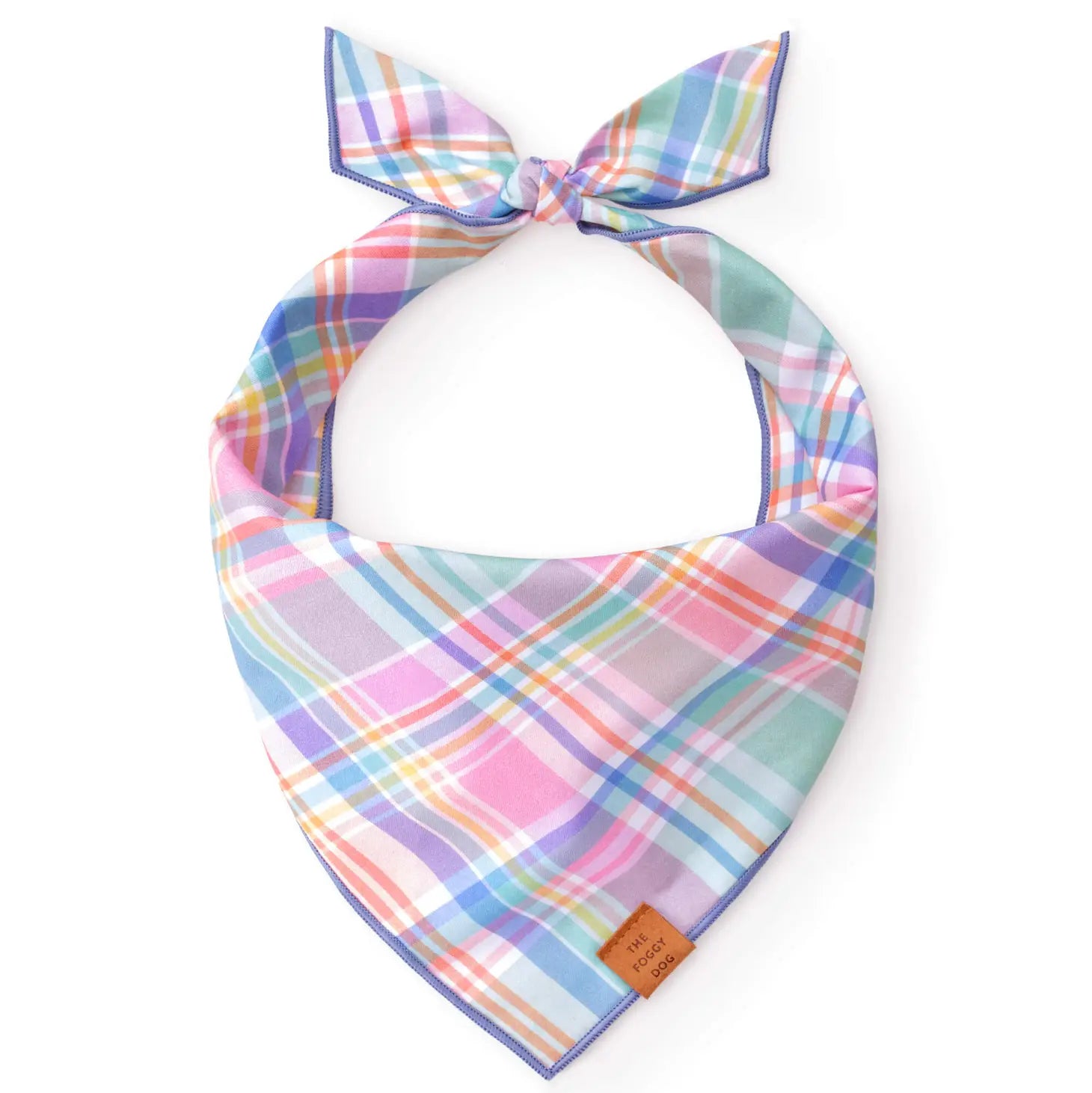 The Foggy Dog - Bandana Dog Blooming Plaid
