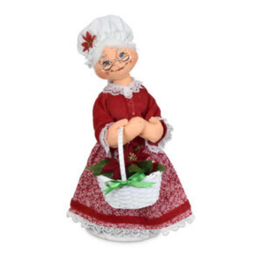 Annalee Dolls - Poinsettia Mrs. Santa