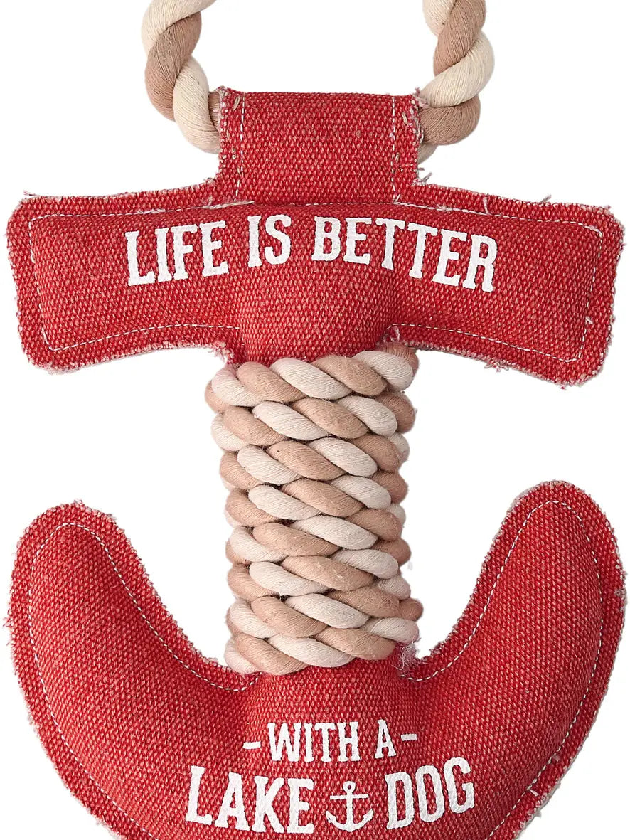 Pavilion Gift - Lake Dog Anchor 12" Canvas Rope Dog Toy