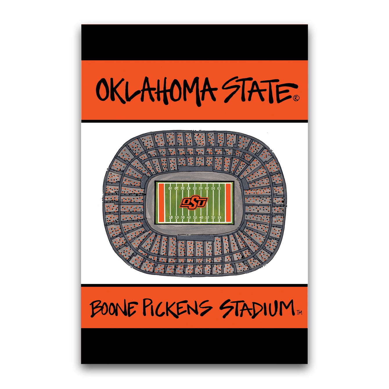 Magnolia Lane - Collegiate Stadium Garden Flag