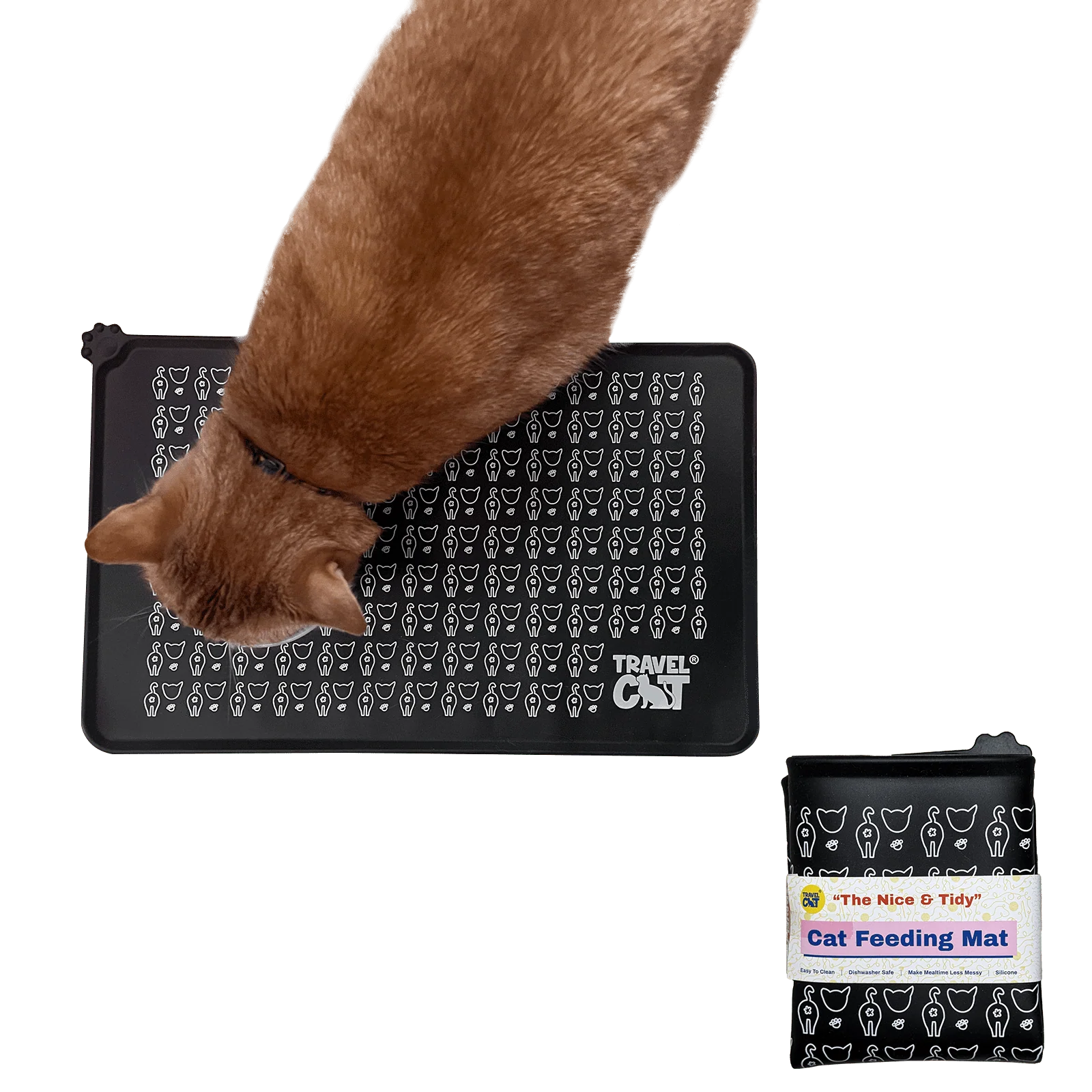 Travel Cat - Feeding Mat For Food & Water 