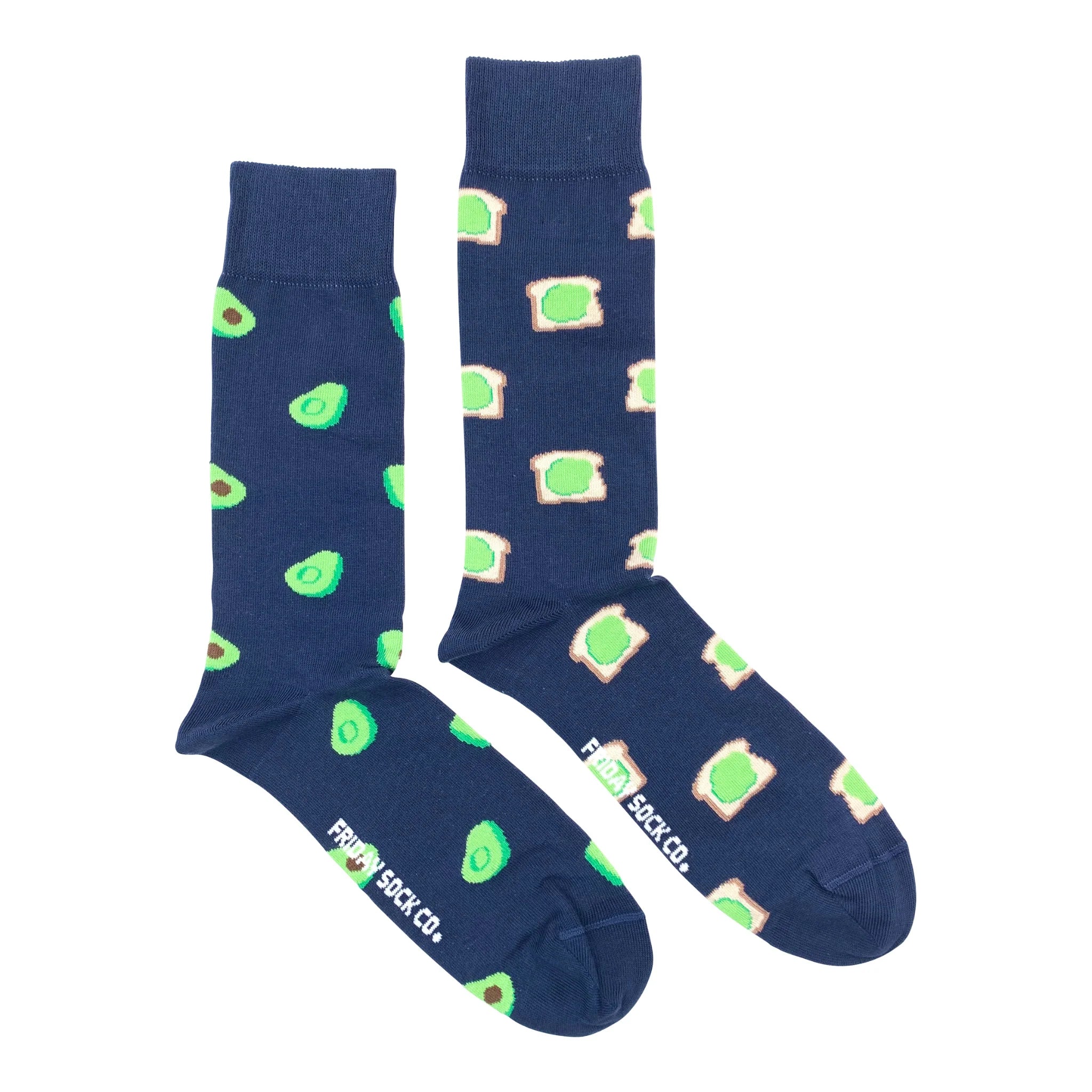 Friday Sock Co. - Men's Socks Avocado & Toast Mismatch