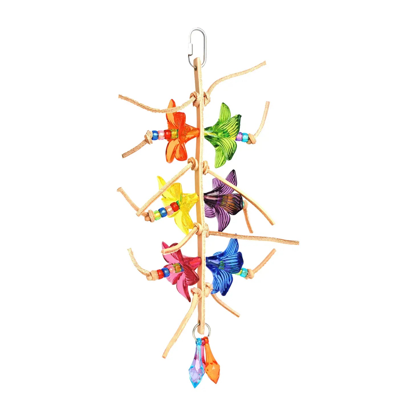 YAY Novelty - Bird Toy Swirly Bouquet Naturaraffia - small & Medium bi