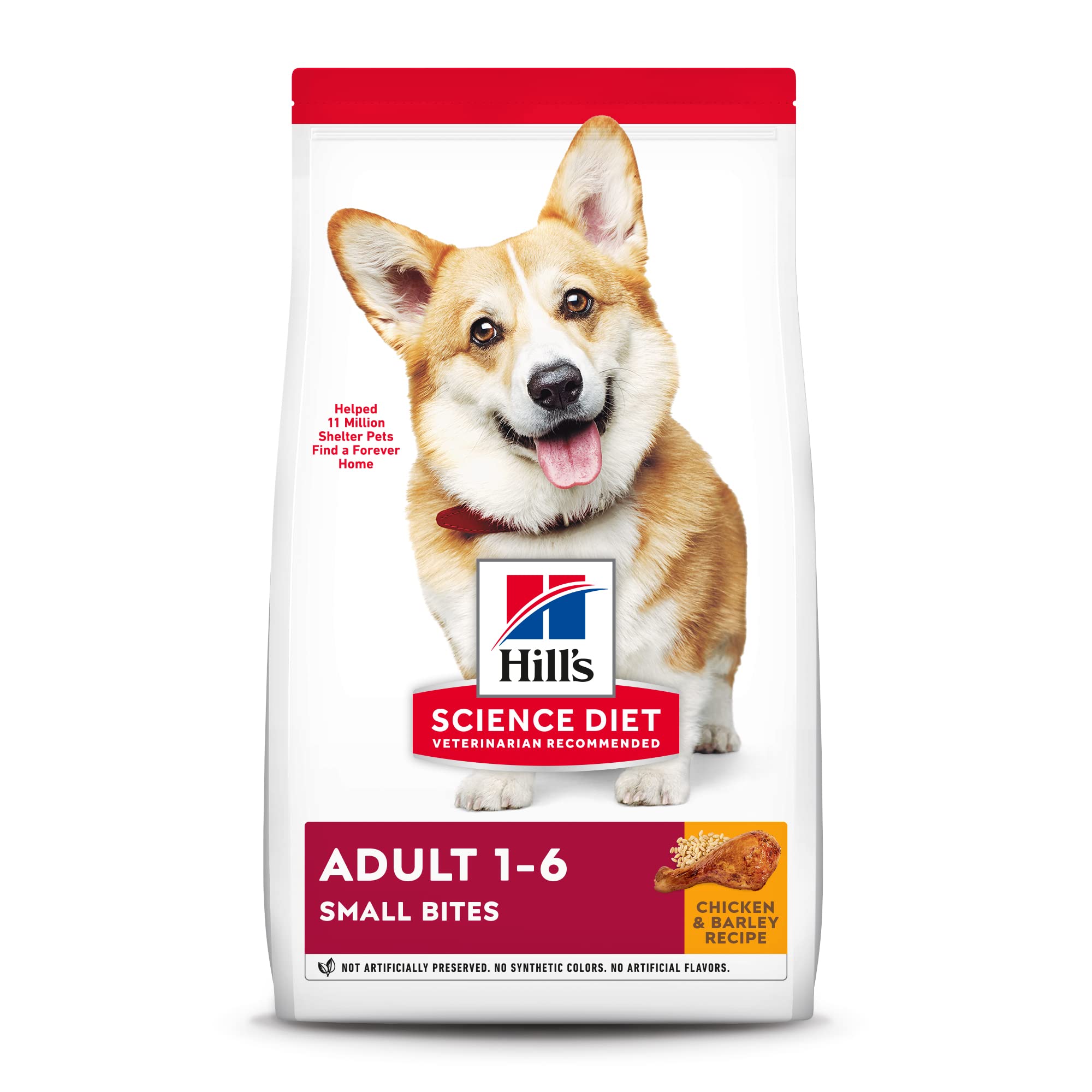 Hill's Science Diet Dry Dog Food, Adult, Small Bites, Chicken & Barley