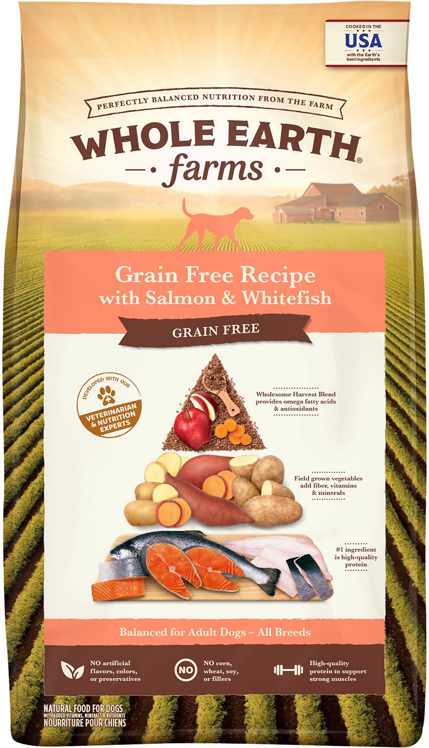 Whole Earth Farms Grain Free Salmon & Whitefish Dog Food by Whole Eart