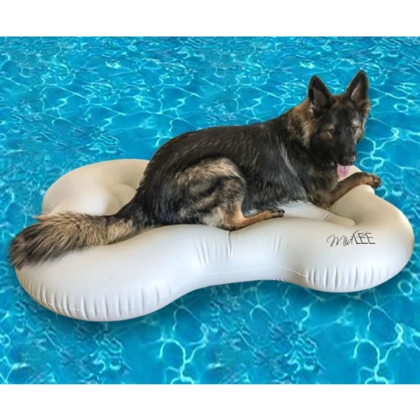 Midlee - Inflatable Bone Shape Dog Raft Pool Float