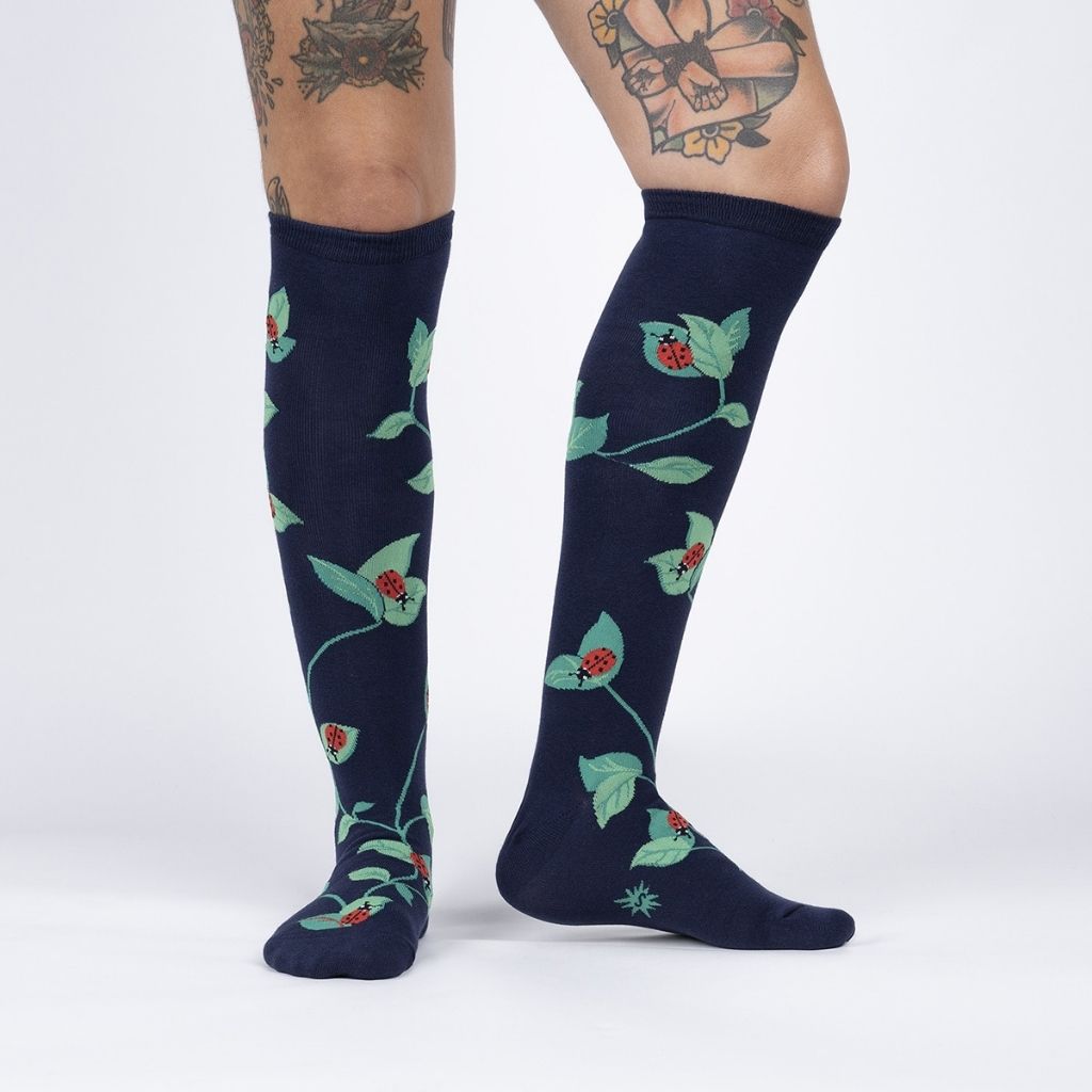 Sock It To Me - Knee High Socks Luck be a Lady Bug