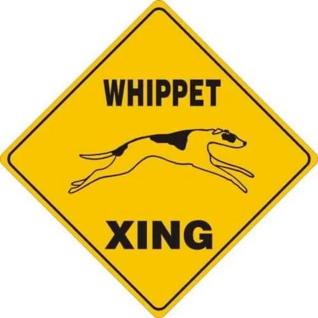 Noble Beasts - Whippet X-ing Sign
