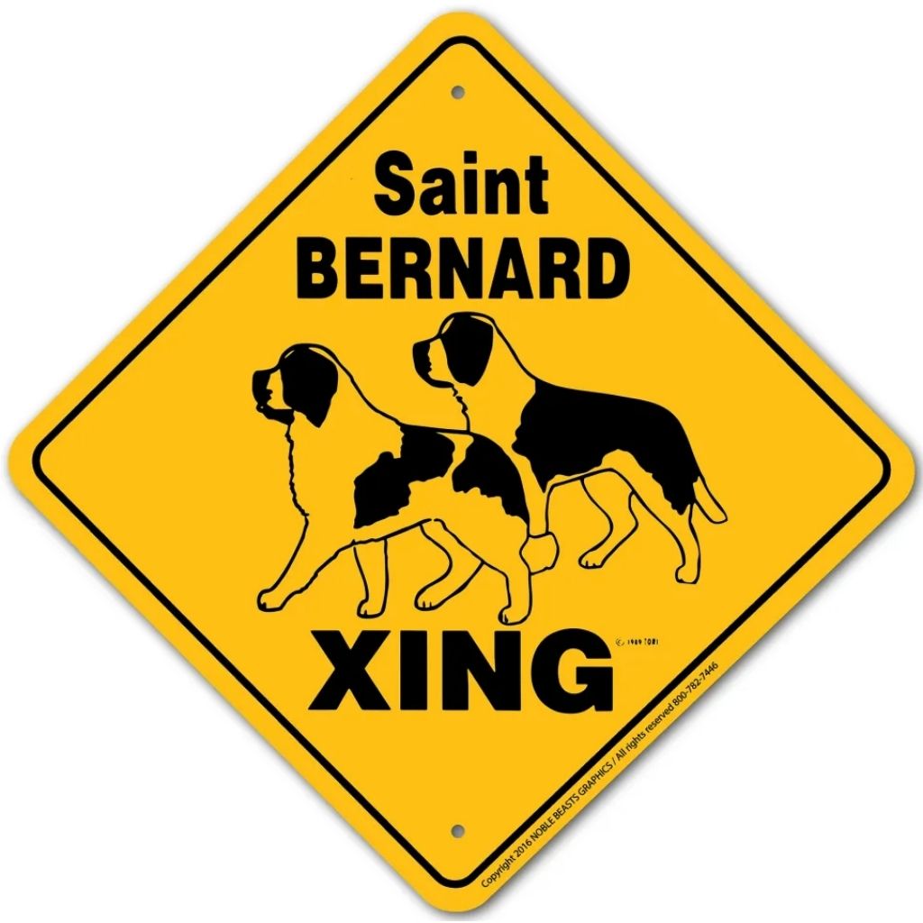 Noble Beasts - Saint Bernard X-ing Sign
