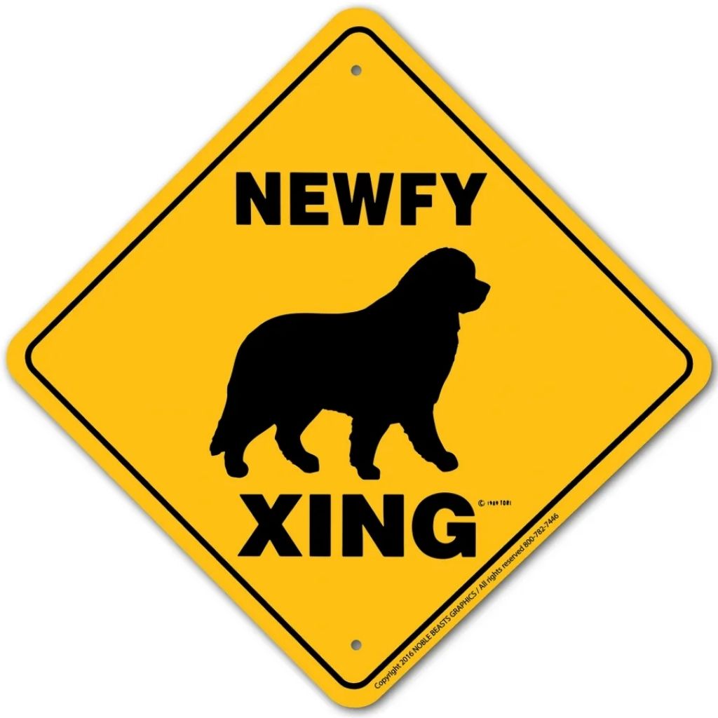 Noble Beasts - Newfy X-ing Sign