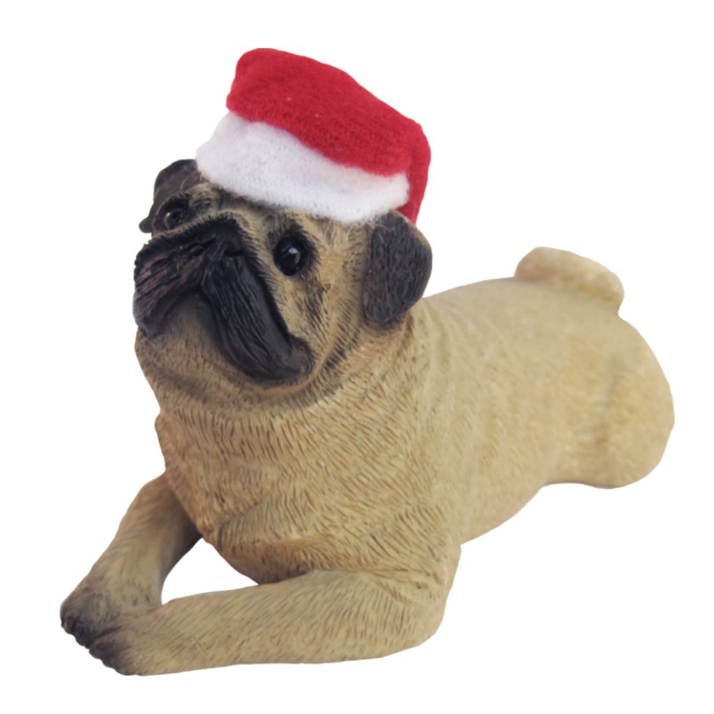 Sandicast - Ornament Pug Fawn Lying