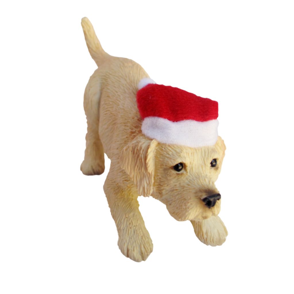 Sandicast - Ornament Yellow Lab Crouching