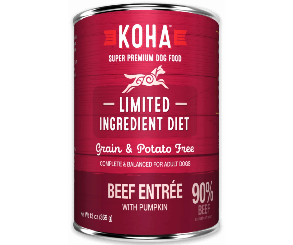 KOHA, Limited Ingredient Diet - All Breeds, Adult Dog Beef Entrée Reci