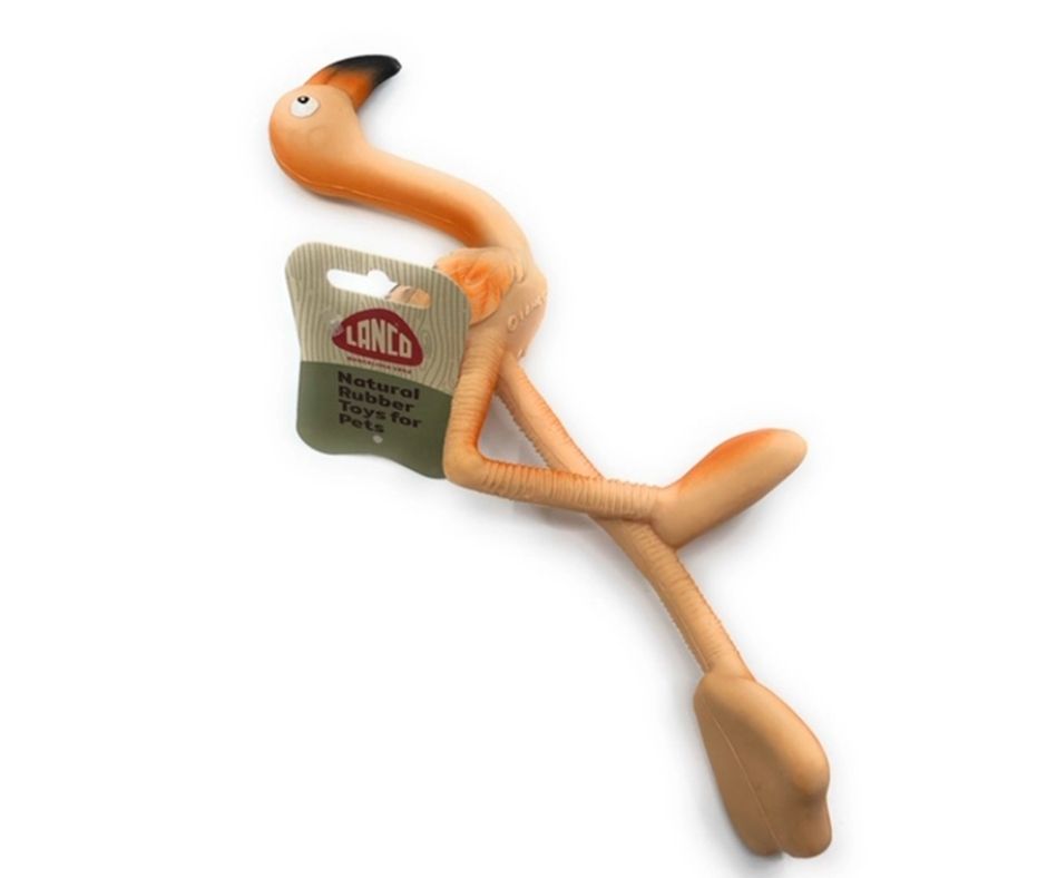 Lanco - Toys - Squeaky Flamingo Dog Toy