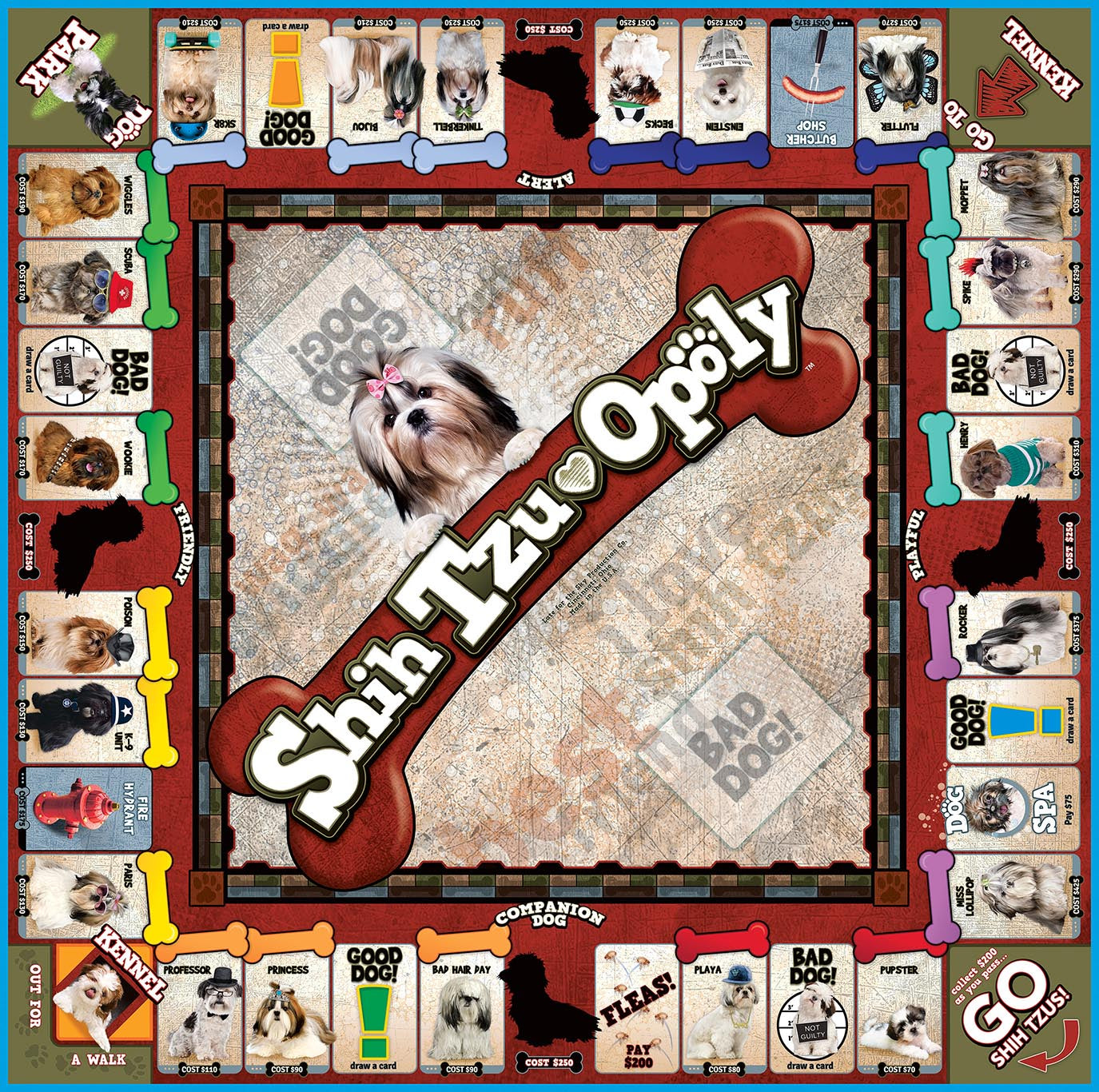 Late For The Sky - Shih Tzu-Opoly Board Game