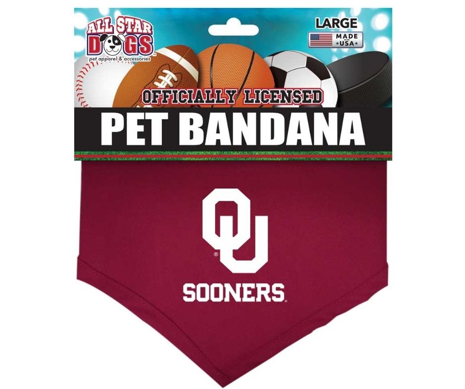 All Star Dogs - University of Oklahoma Sooners Dog Bandana