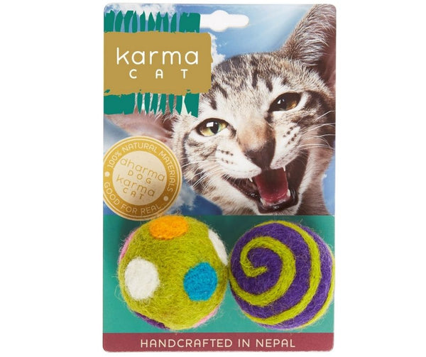 Dharma Dog Karma Cat - Cat Toy Wool 1.5" Ball
