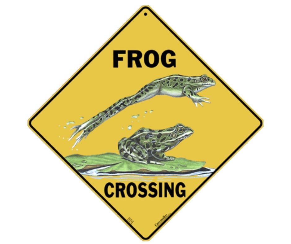 Atlas Screen Printing - Frog Crossing Sign by CrossWalks