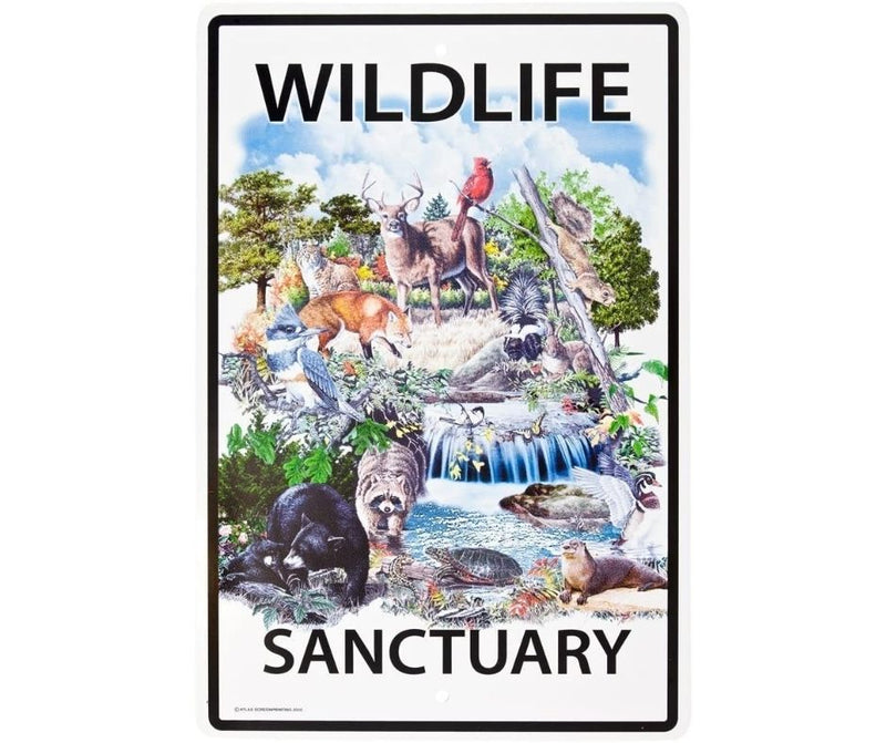 Atlas Screen Printing - Wildlife Sanctuary Sign by Crosswalks