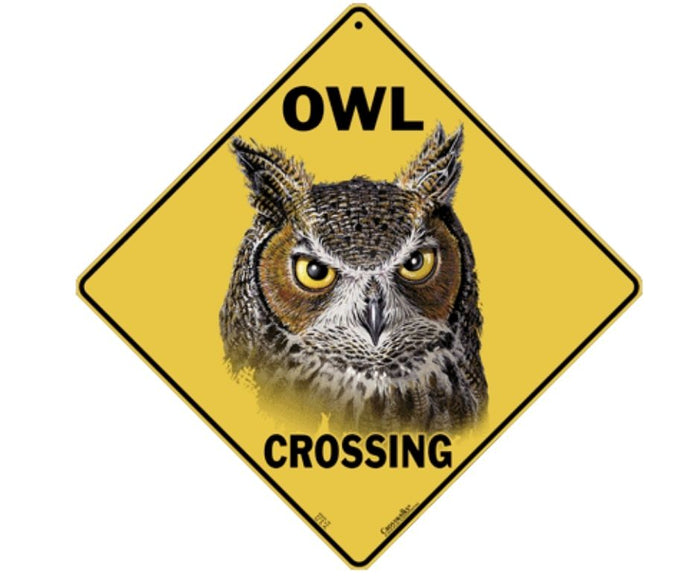 Atlas Screen Printing - Owl Crossing Sign by Crosswalks