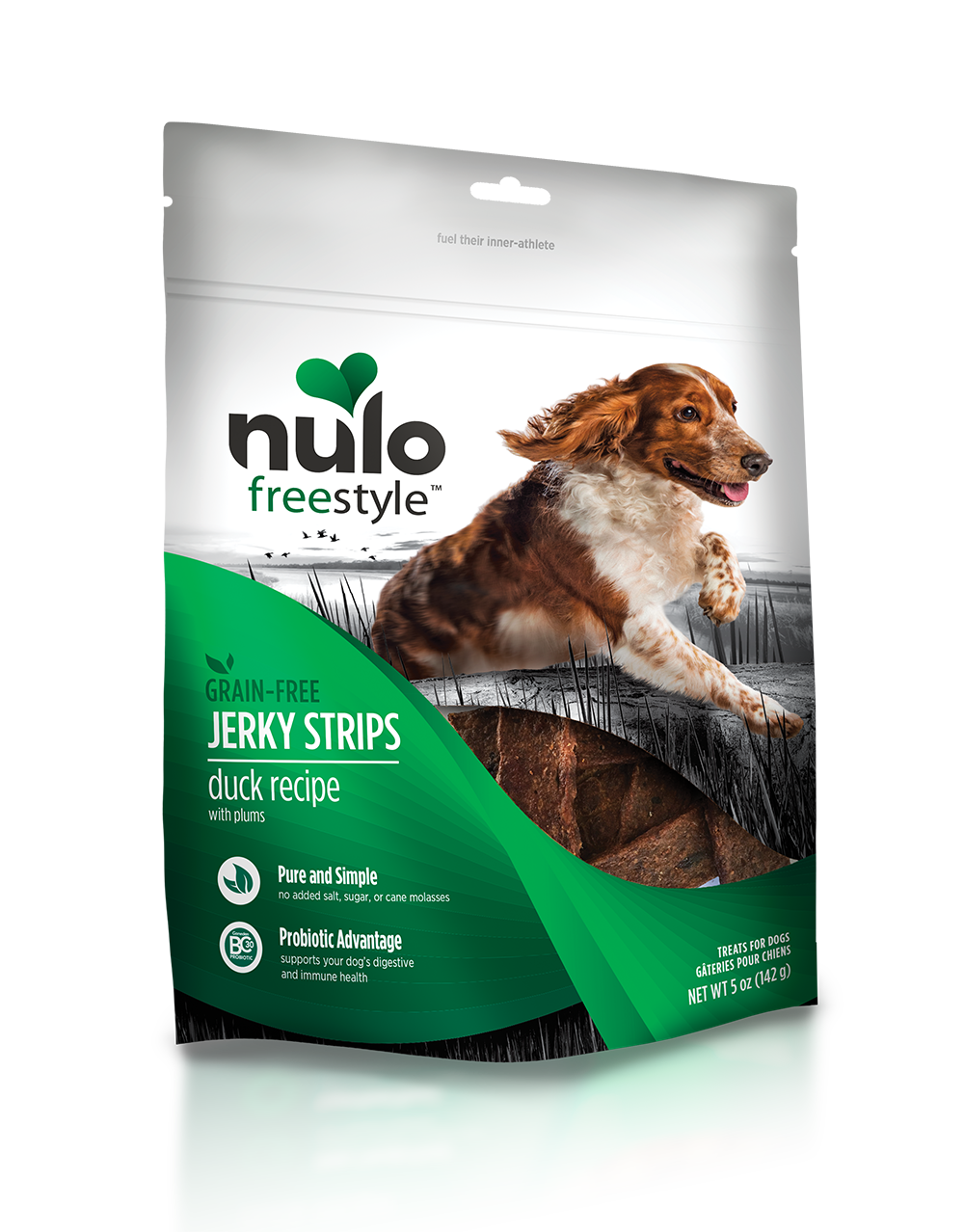 Nulo - Jerky Strips Duck Recipe with Plums Grain Free Dog Treats