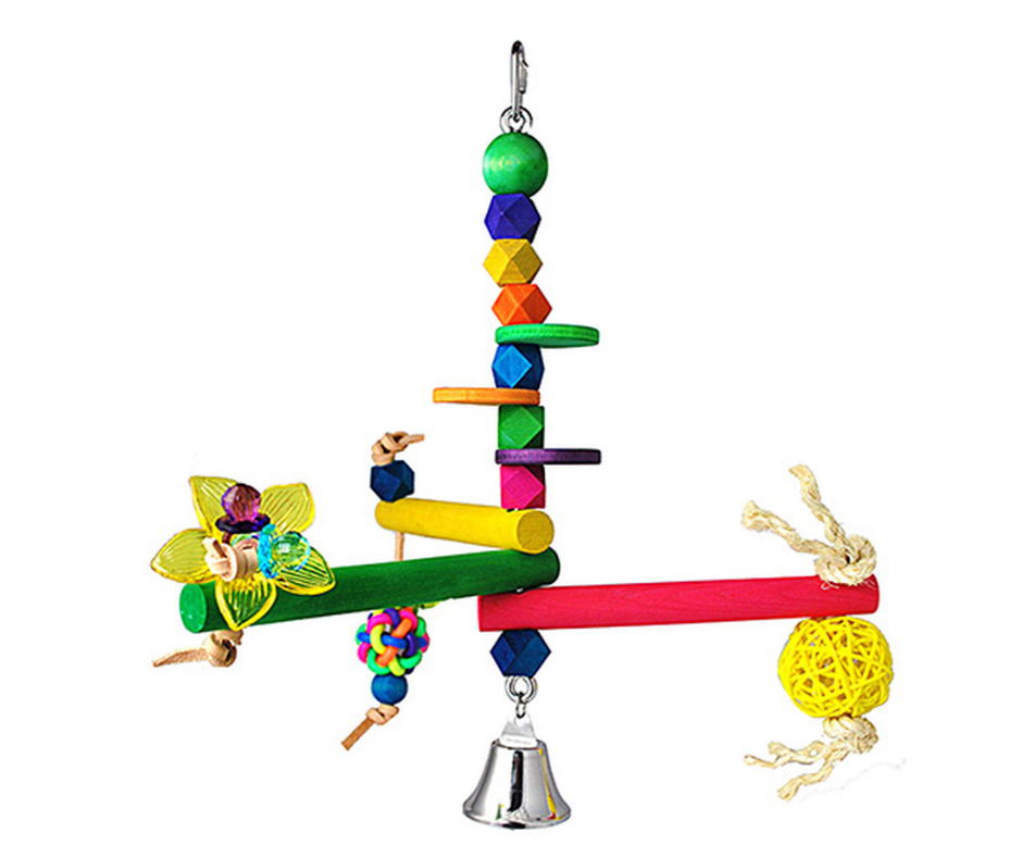 Hanging Bird Gym for Large Size Birds By Scooter Z's