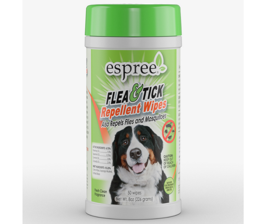 Espree - Flea & Tick Repellent Wipes 50 Count