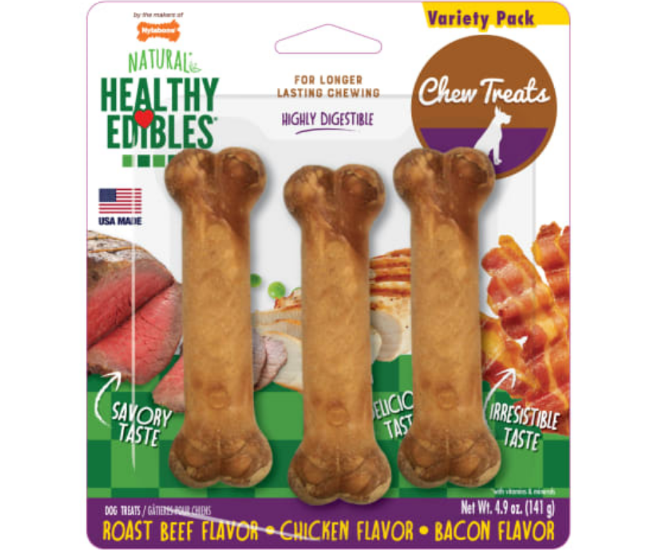 Nylabone - Healthy Edibles Variety Pack Dog Treats