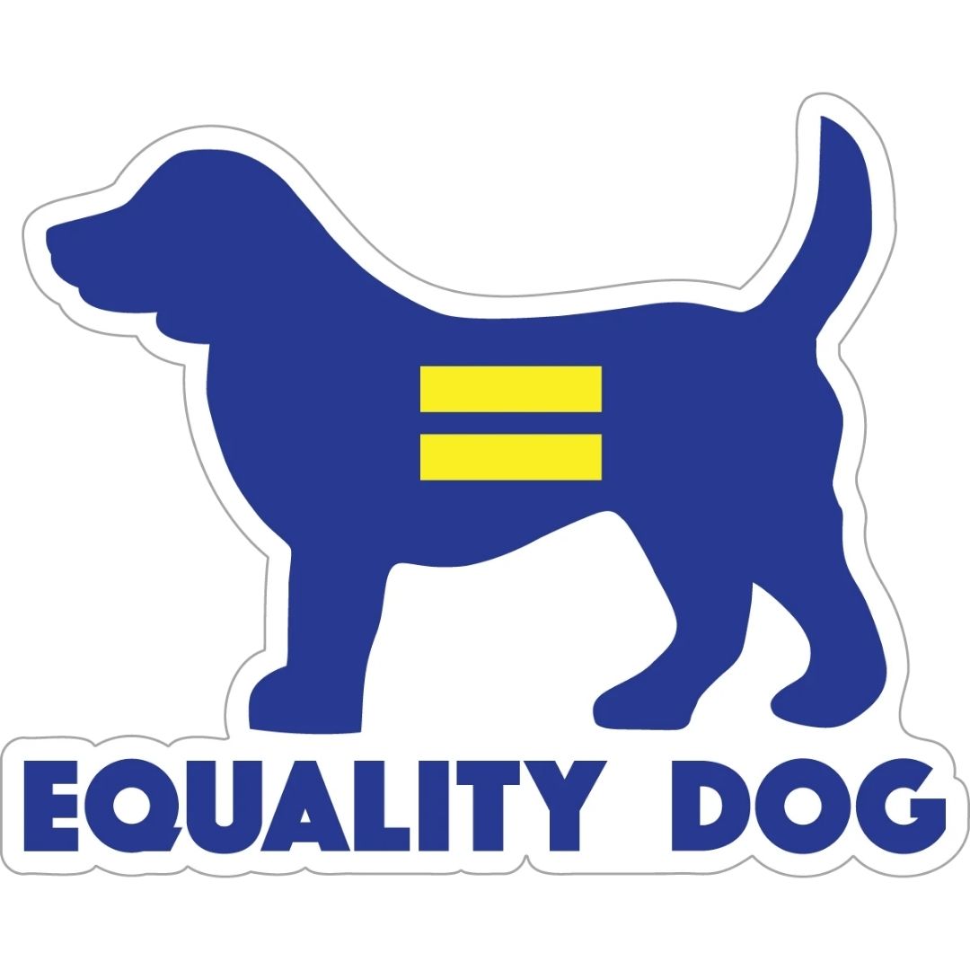 Dog Speak - Decal Equality Dog