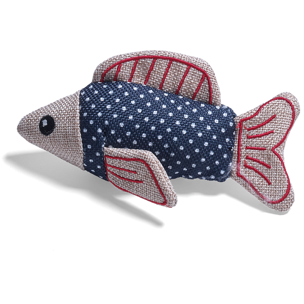 Litterbox.com - Plush Fish Cat Toy