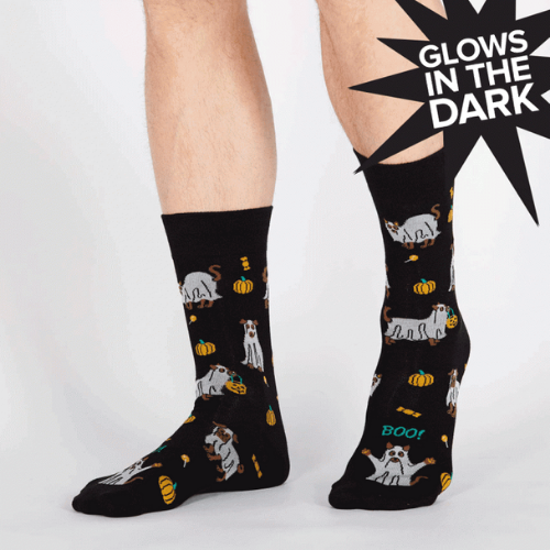 Sock It To Me - Trick or Treat? Glow in the Dark Crew Socks